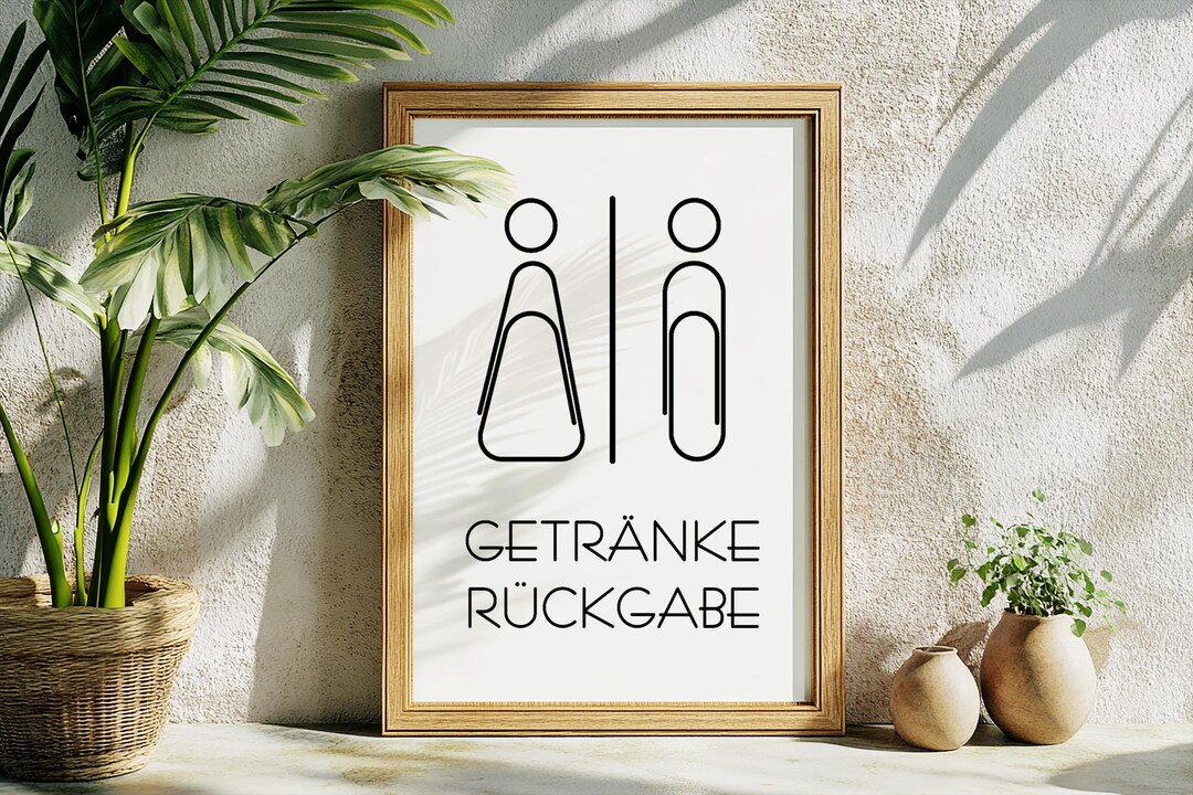 Poster "restroom Drinks Return" A5 A4 A3 | Funny Toilet Sign Bathroom ...
