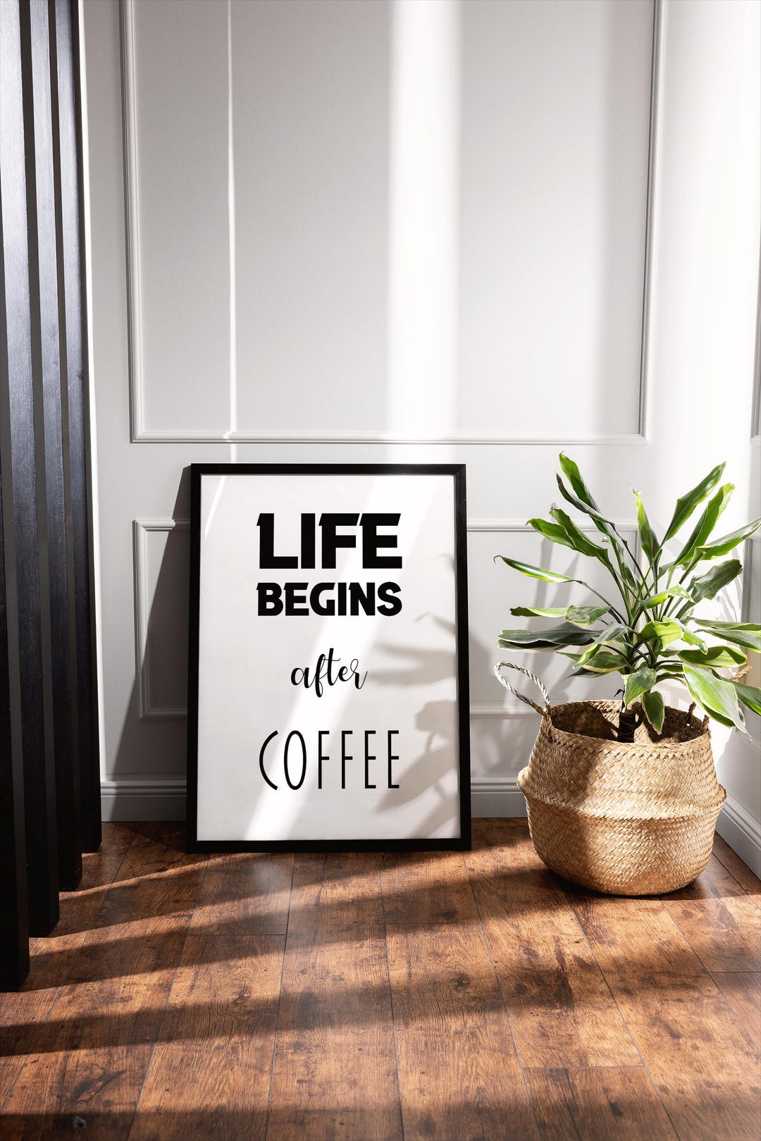 Poster "life Begins After Coffee" A5 A4 A3 | Funny Coffee Poster for ...