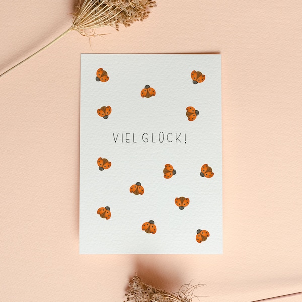 Luck Ladybug Card - Etsy