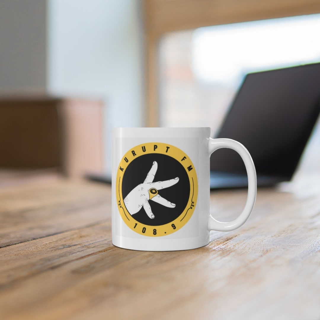 Kurupt FM Logo PJDN Funny Meme Gift Mug. Rude Christmas Mug. Ideal Gift ...