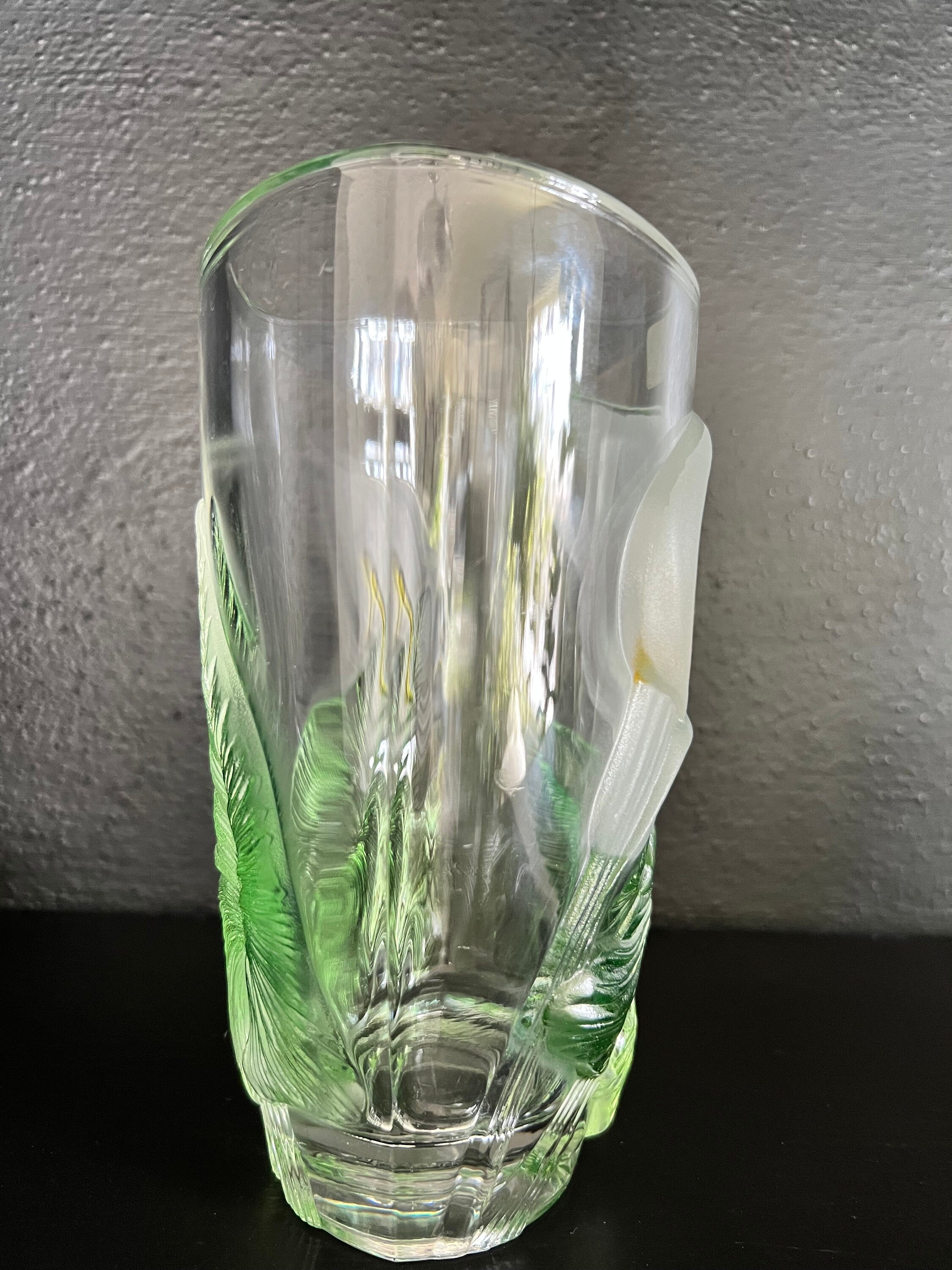 Vintage French White Calla Lily Peace Lily 3D Vase Luminarc - Etsy