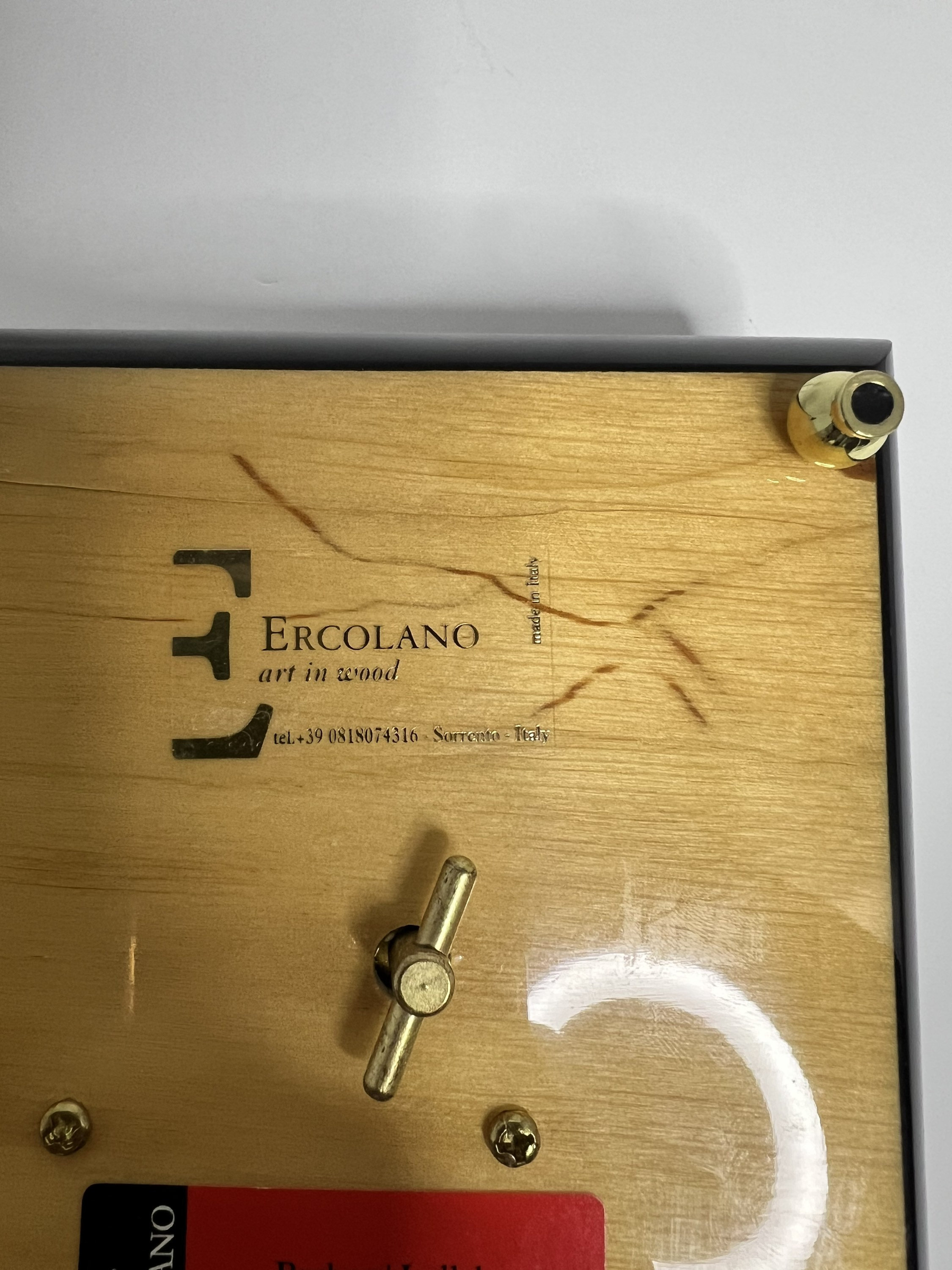 Ercolano Music Box With Butterfly Design, Italian Handcrafted ...