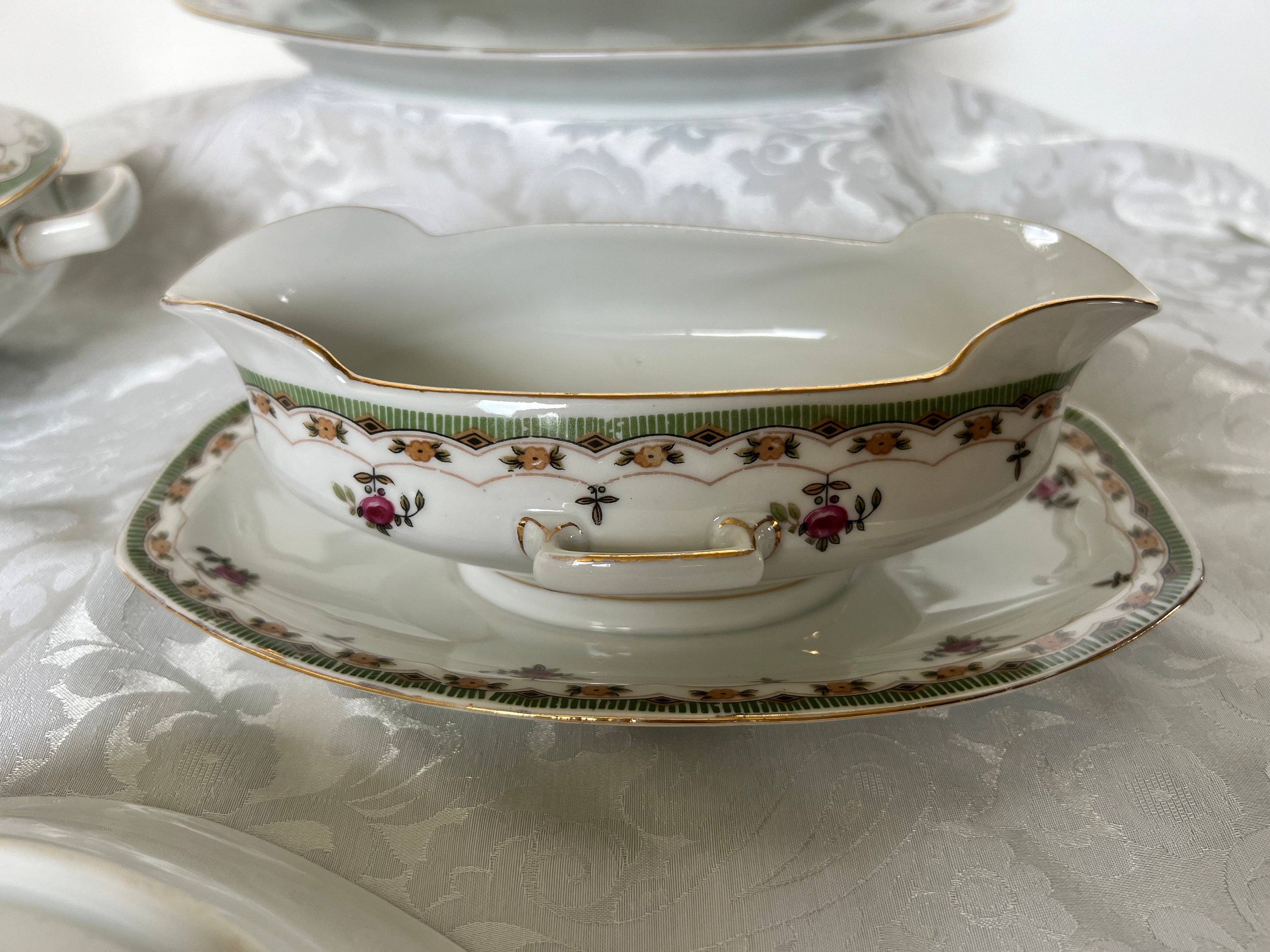 1940's Czechoslovakia Union T Porcelain Covered Serving Set Platter ...