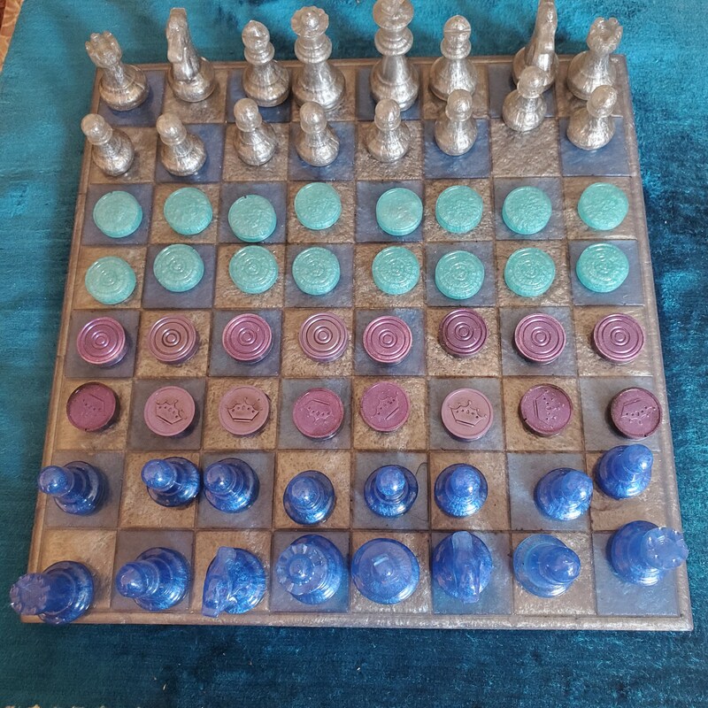 Checkers Board - Etsy