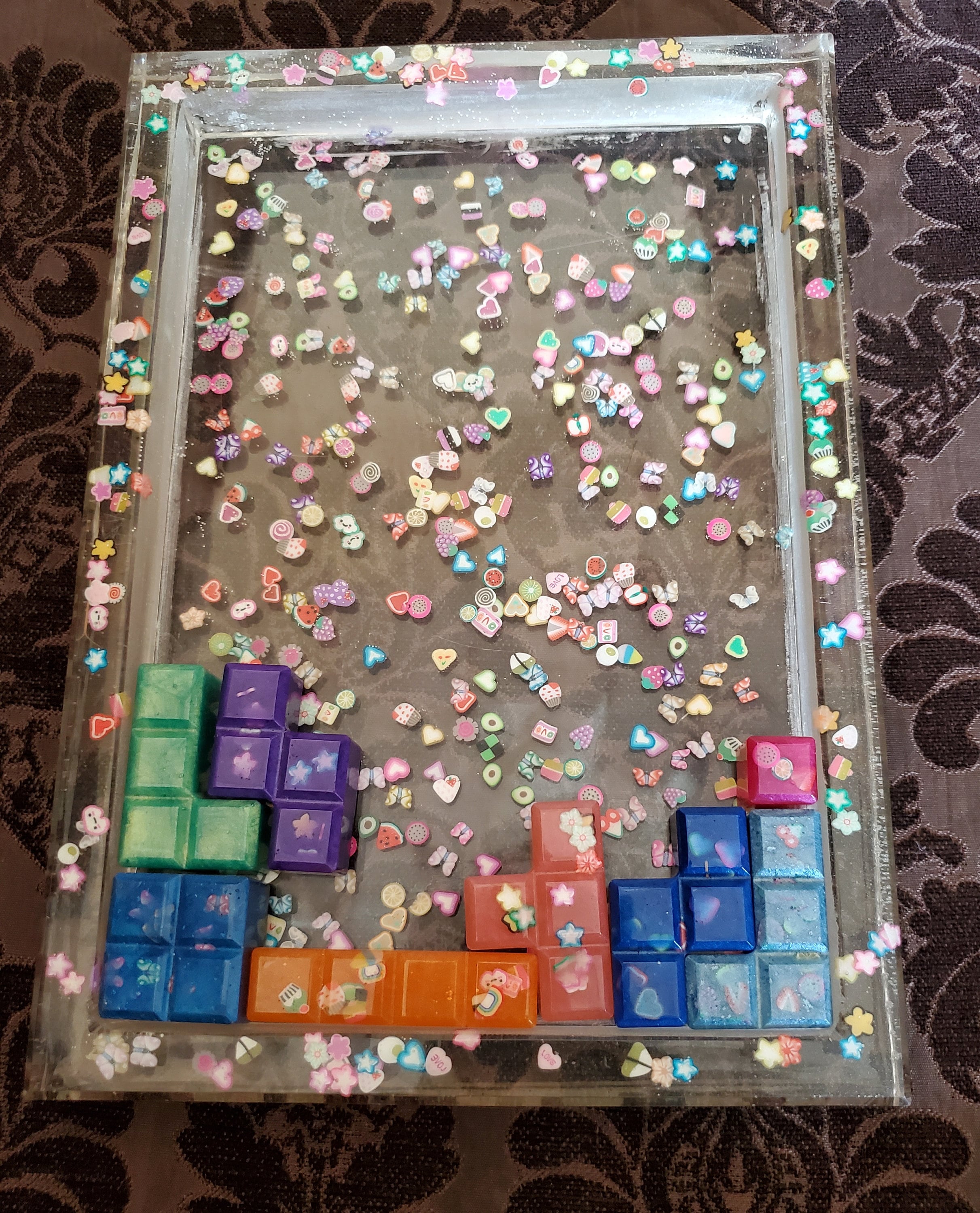 Custom Resin Tetris Game, Board Game - Etsy