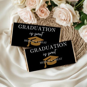 Graduation is Sweet Chocolate Bar Wrapper Template, Graduation Favors ...