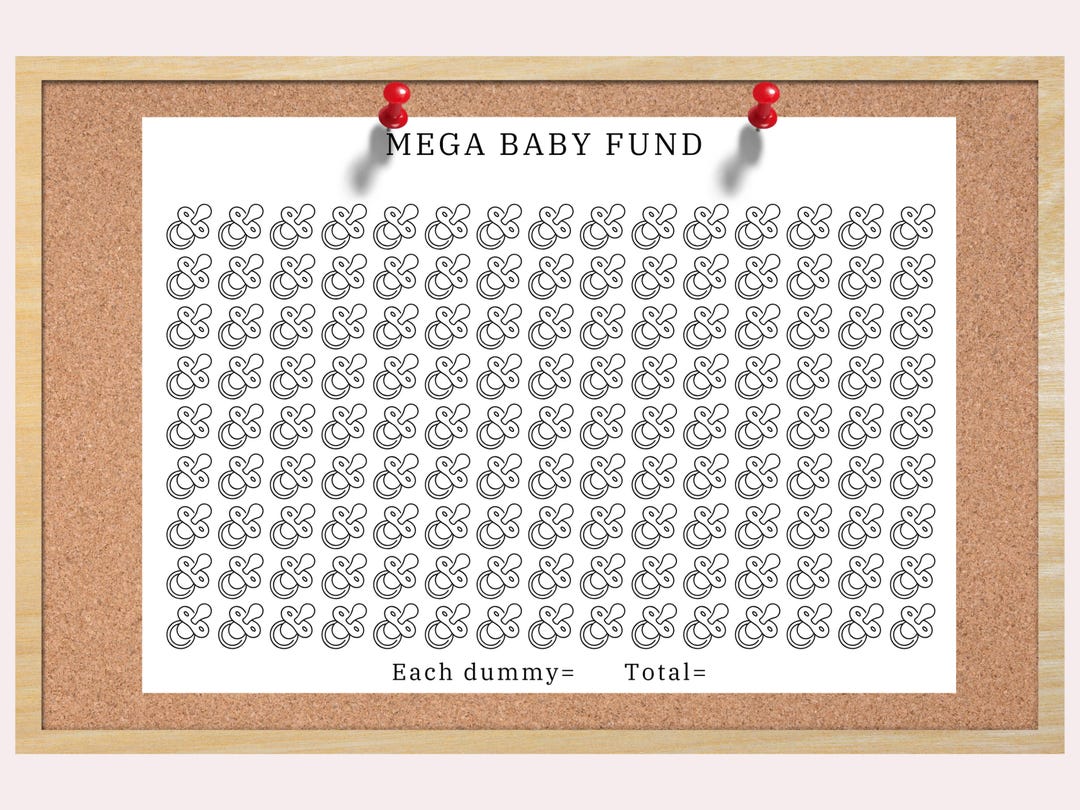 Baby Saving Challenges, A4 Minimalist Saving Challenges, Baby Saver, No ...