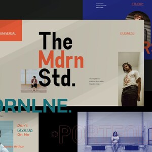 MODERN Business Profile Powerpoint Presentation, Fully Editable, Vector ...