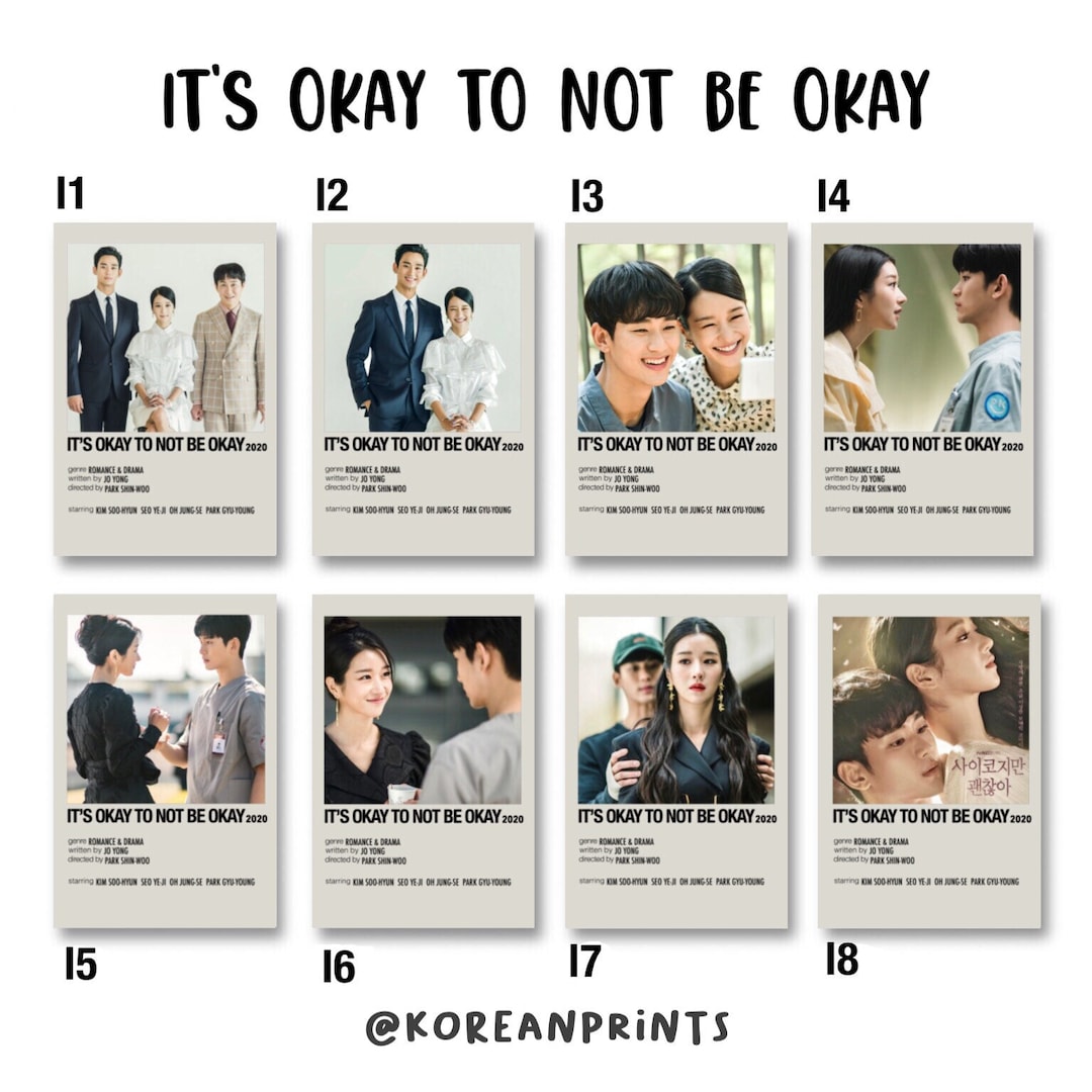 Its Okay to Not Be Okay Kdrama Poster I Starring: Kim Soohyun, Seo Yeji ...