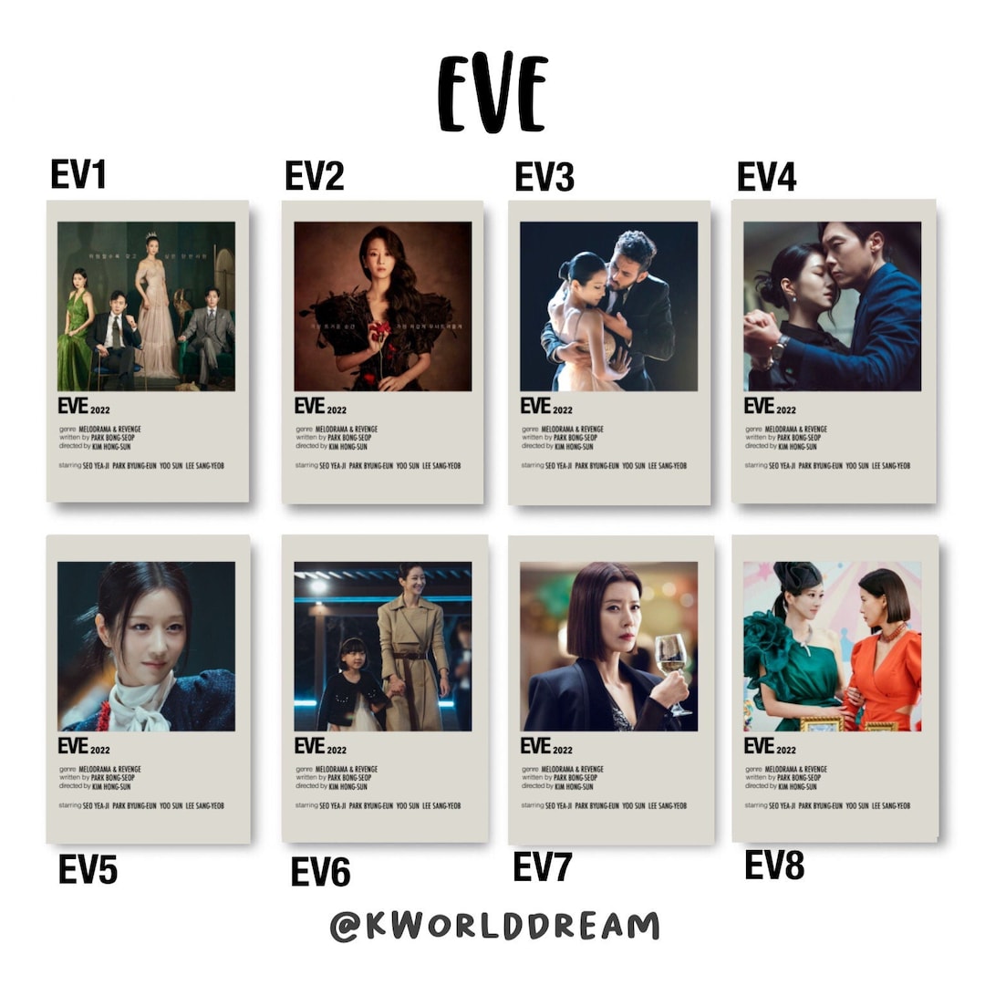 Eve Kdrama Poster I Minimalist Poster L Starring: Seo Yeji, Byeong Eun ...