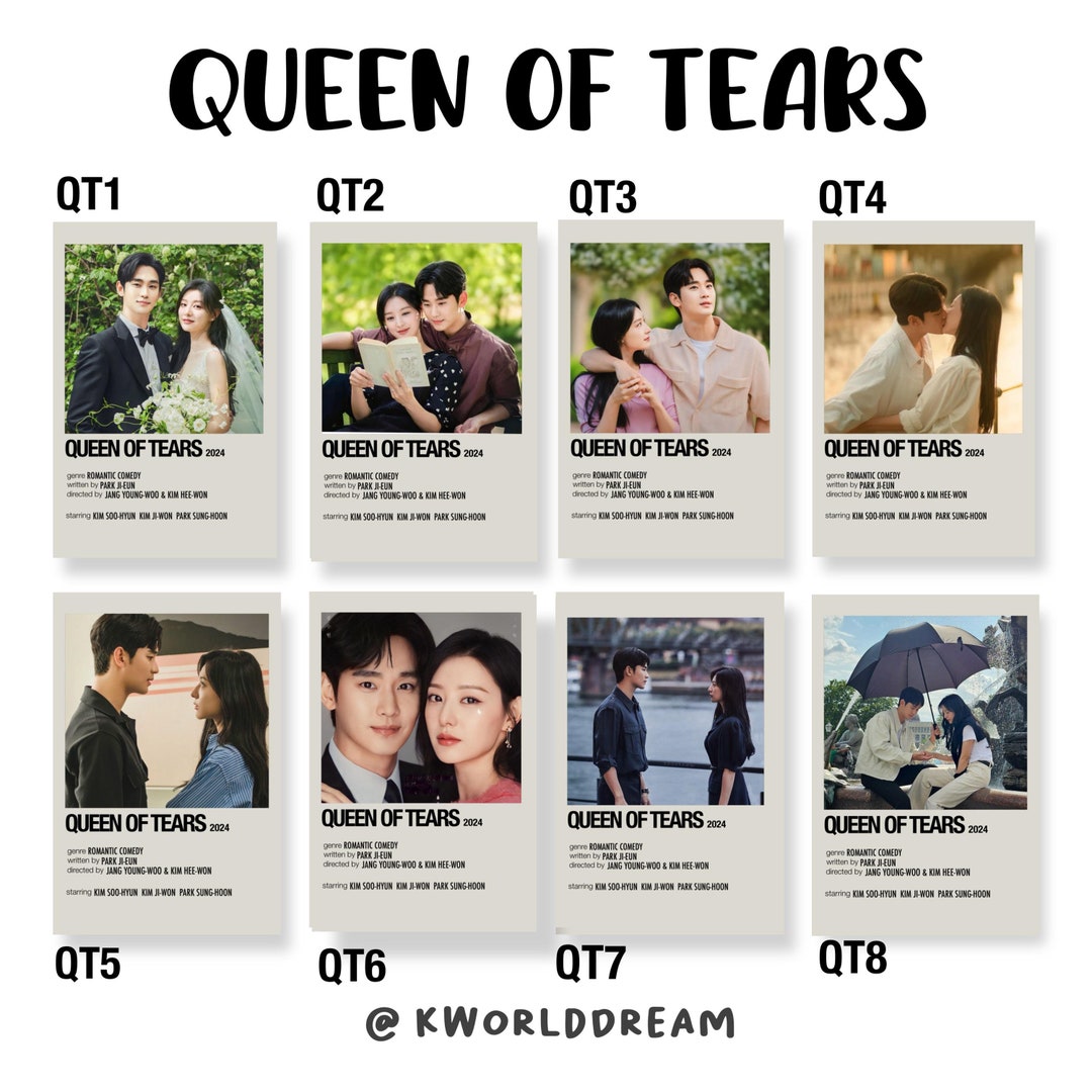 Queen of Tear Kdrama Poster I Minimalist Poster L Starring: Kim Ji-won ...