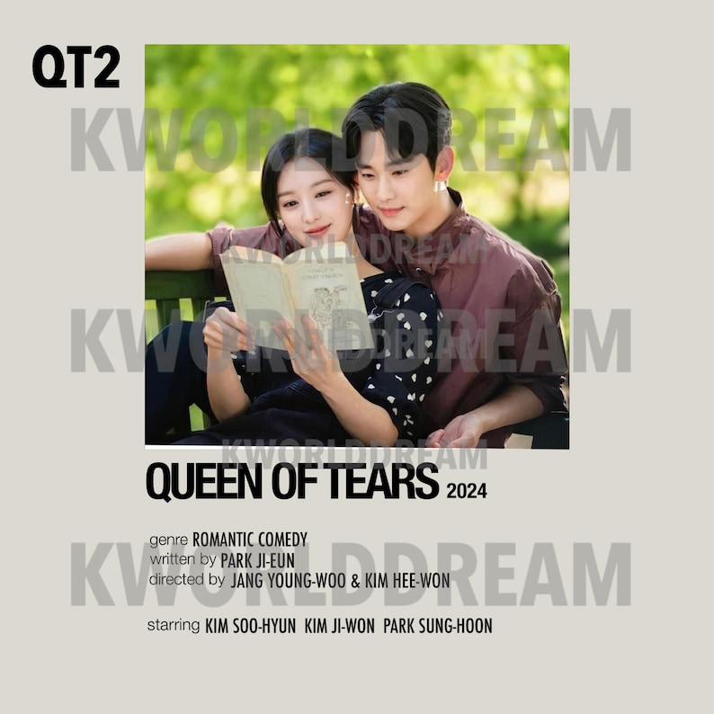 Queen of Tear Kdrama Poster I Minimalist Poster L Starring: Kim Ji-won ...