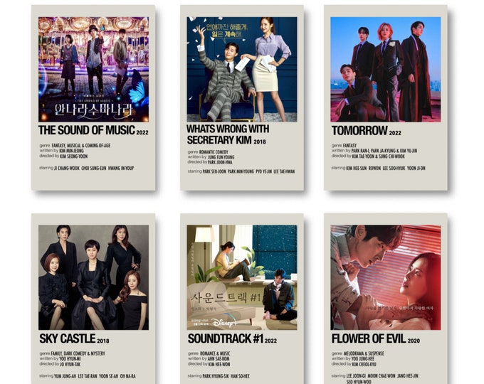 50 Pcs Kdrama Poster Collage Kit INSTANT DOWNLOAD - Etsy India