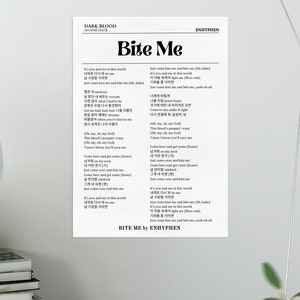 Enhypen Lyrics Album Poster I Aesthetic Poster I Kpop Poster I Wall ...