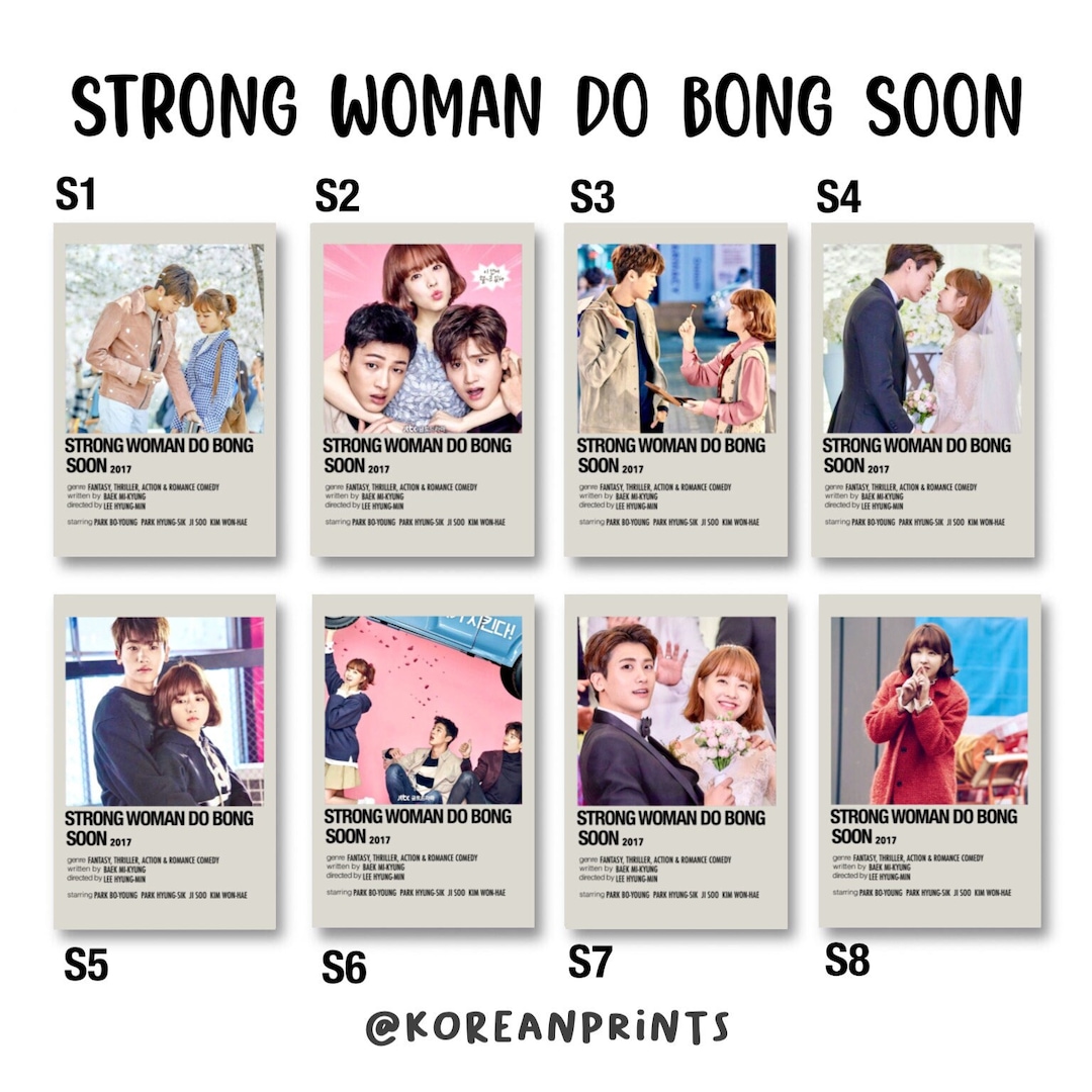 Strong Women Do Bong Soon Kdrama Poster I Minimalist Poster L Starring ...