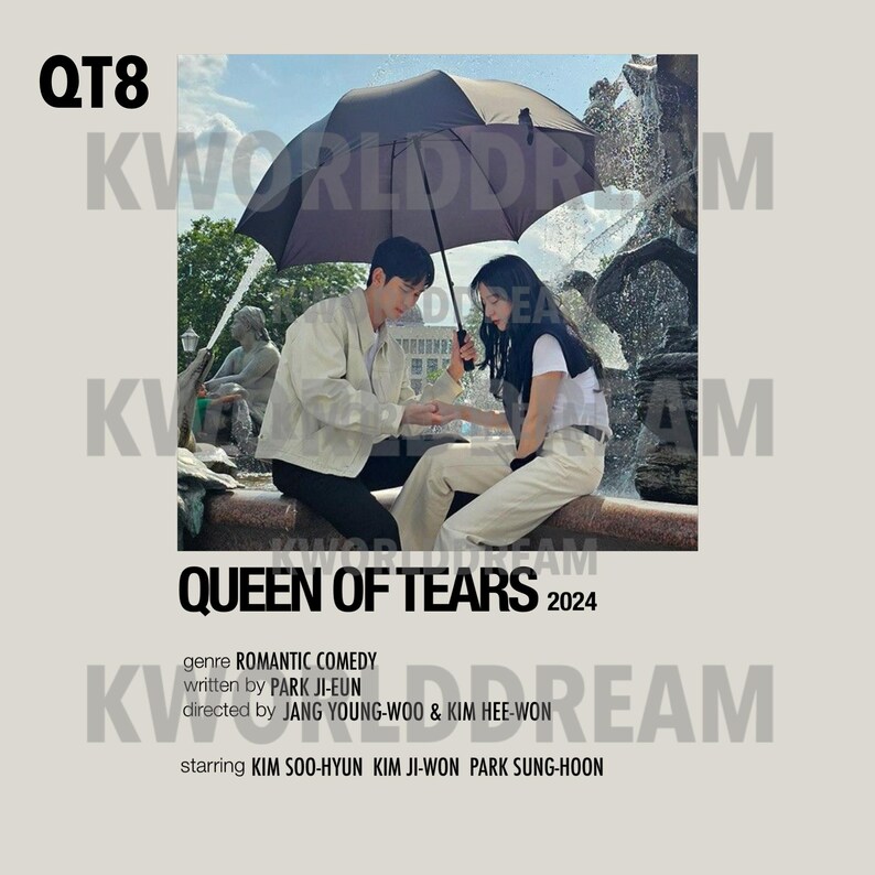 Queen of Tear Kdrama Poster I Minimalist Poster L Starring: Kim Ji-won ...