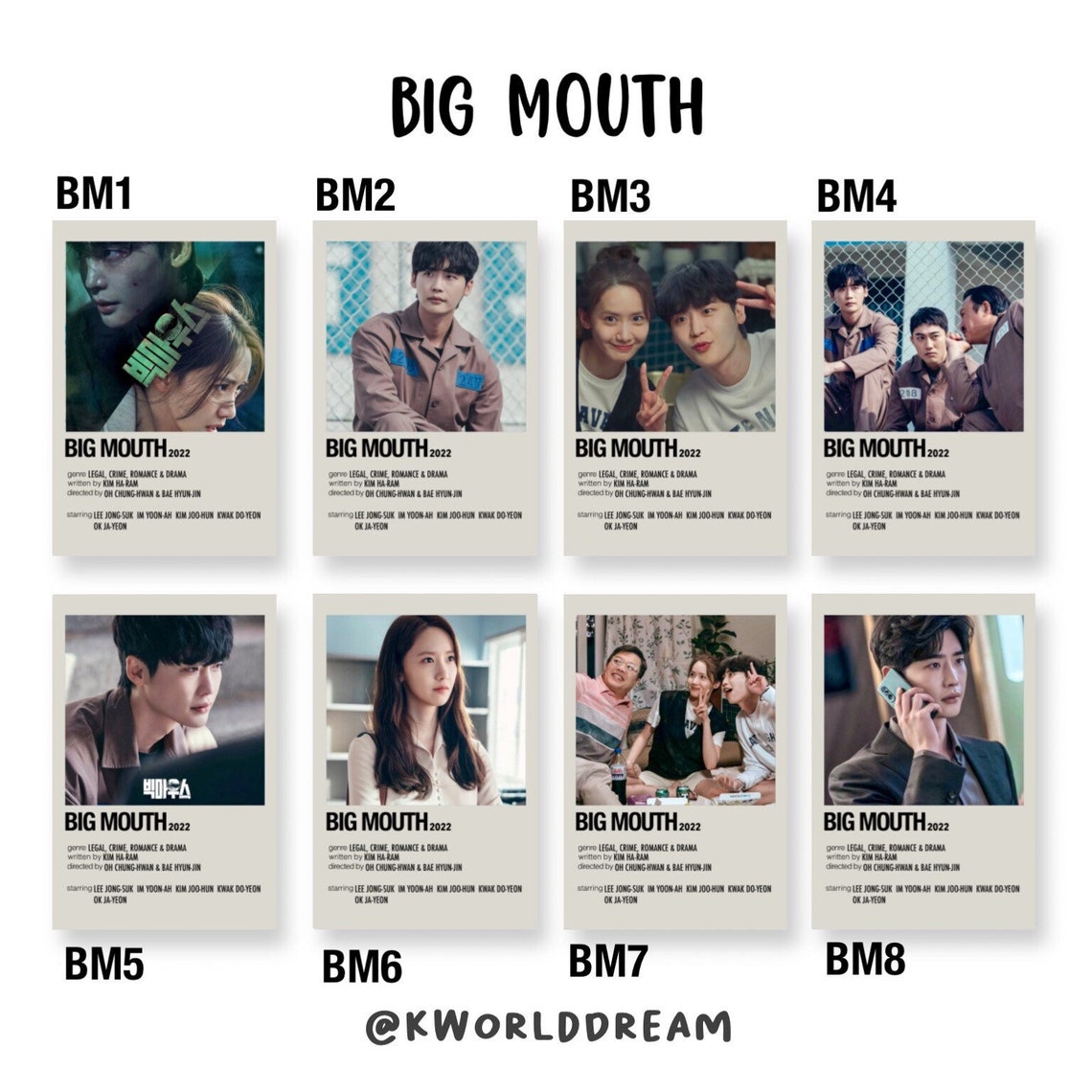 Big Mouth Kdrama Poster I Big Mouse Kdrama Poster I Starring: - Etsy