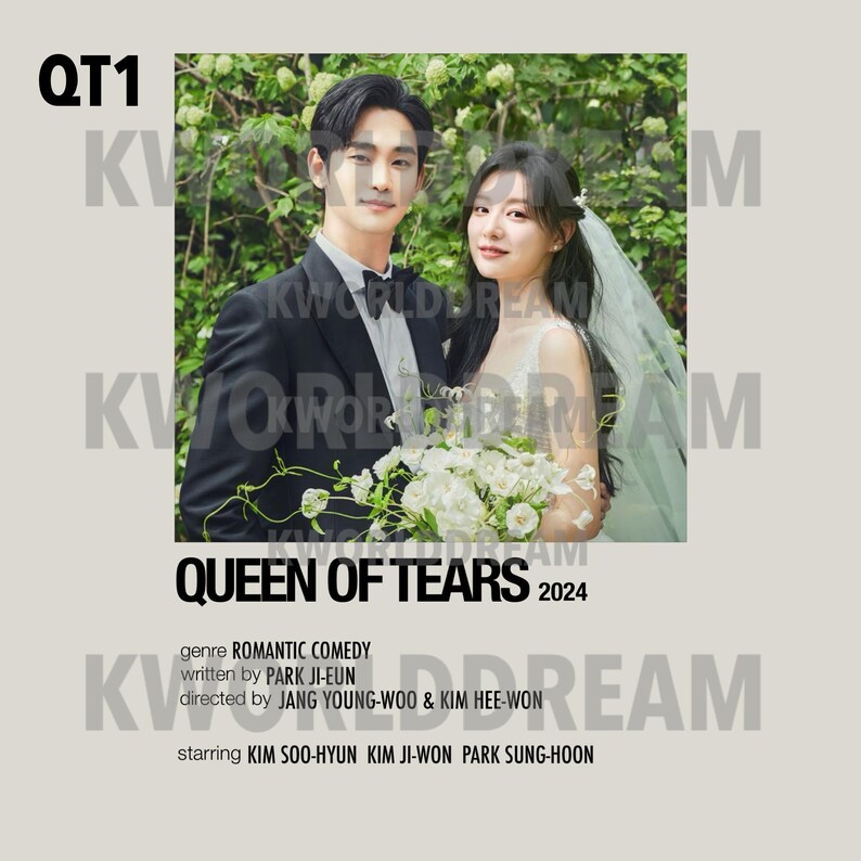 Queen of Tear Kdrama Poster I Minimalist Poster L Starring: Kim Ji-won ...