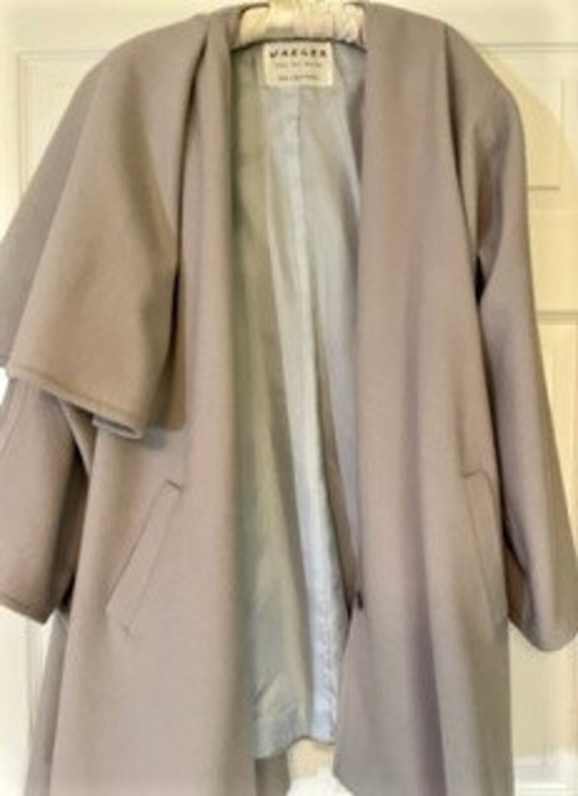 Vintage Jaeger Wool Swing 3/4 Coat With Attached Shawl - Etsy