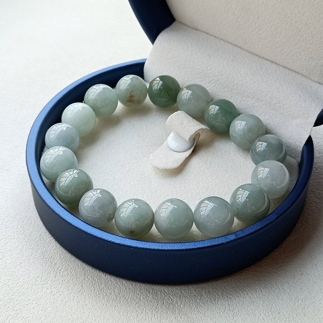 Jade Beaded Bracelet Natural Jadeite Grade A BR3001 - Etsy