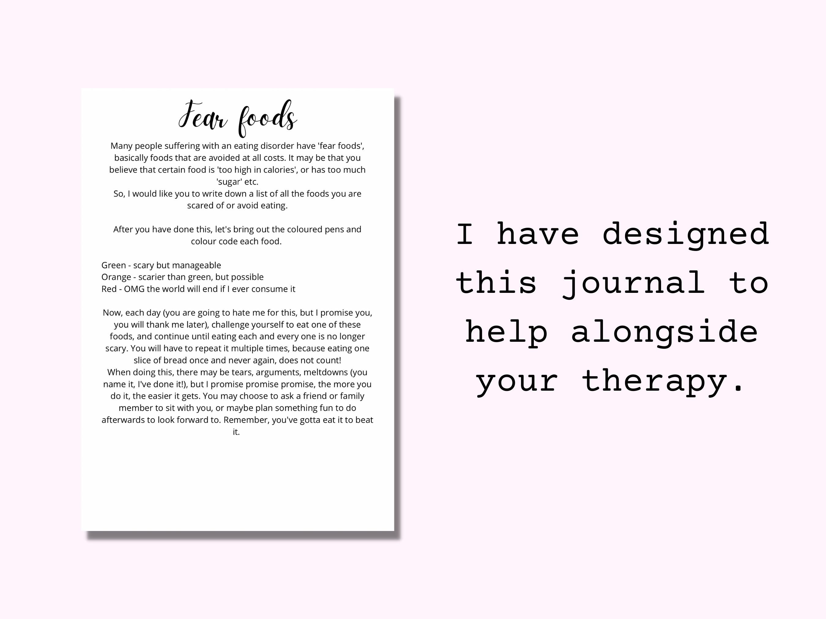 Ultimate Eating Disorder Recovery Journal: Self Love and Body ...