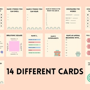 Mental Health Coping Cards for Children: Mindfullness for Kids, Kid's ...