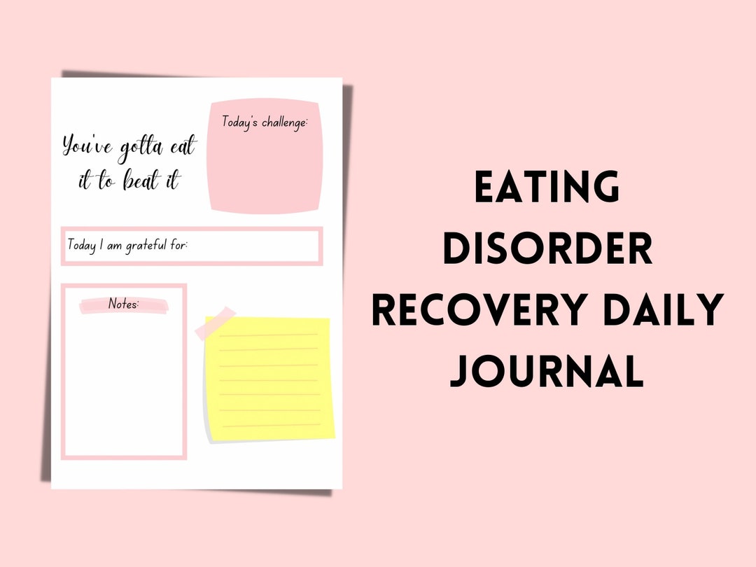 Eating Disorder Recovery Daily Journal: Body Positive Workbook (PDF) - Etsy