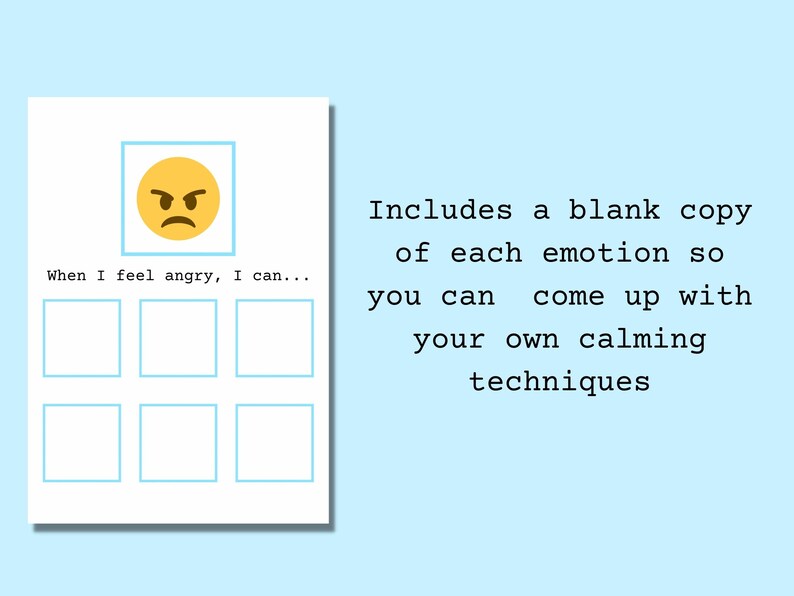 Calm Down Corner Kit for Kids, Printable Emotional Regulation for ...