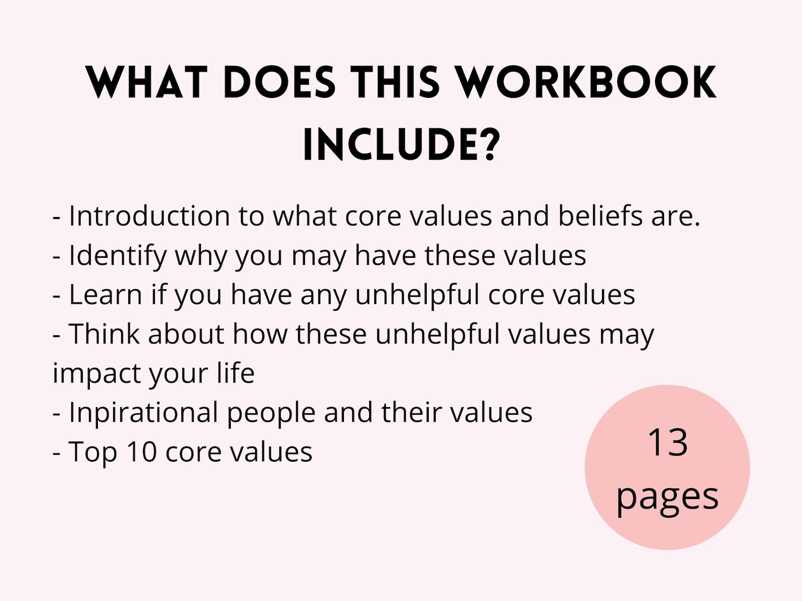 Core Values and Beliefs Workbook: Authenticity and Emotional Wellness ...