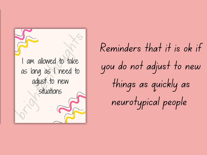 Autism Affirmation Cards: Autism Diagnosis, Neurodivergent, Anxiety ...