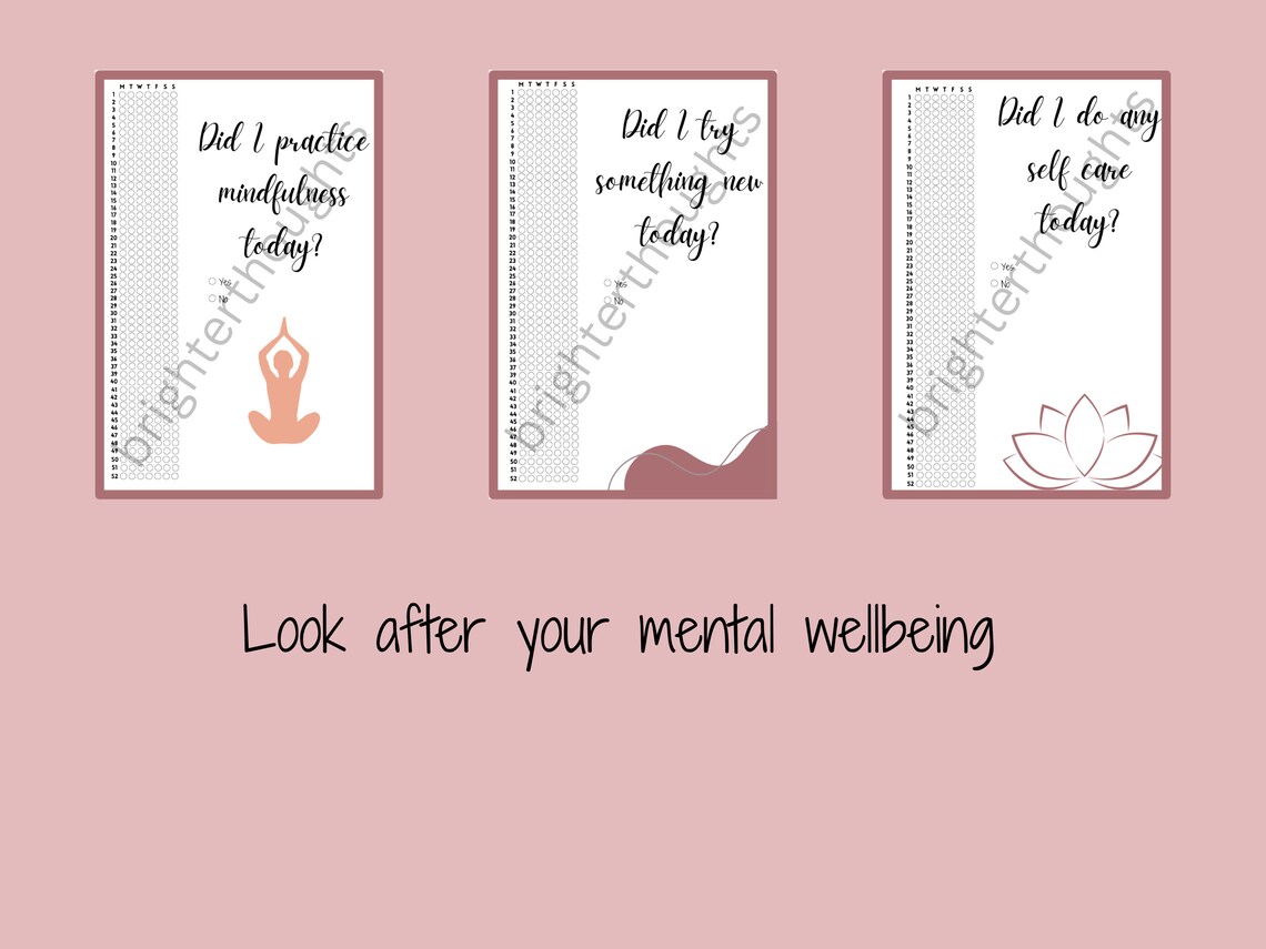 15 Different Habit Trackers: Mood in Pixels Tracker, Feelings Tracker ...