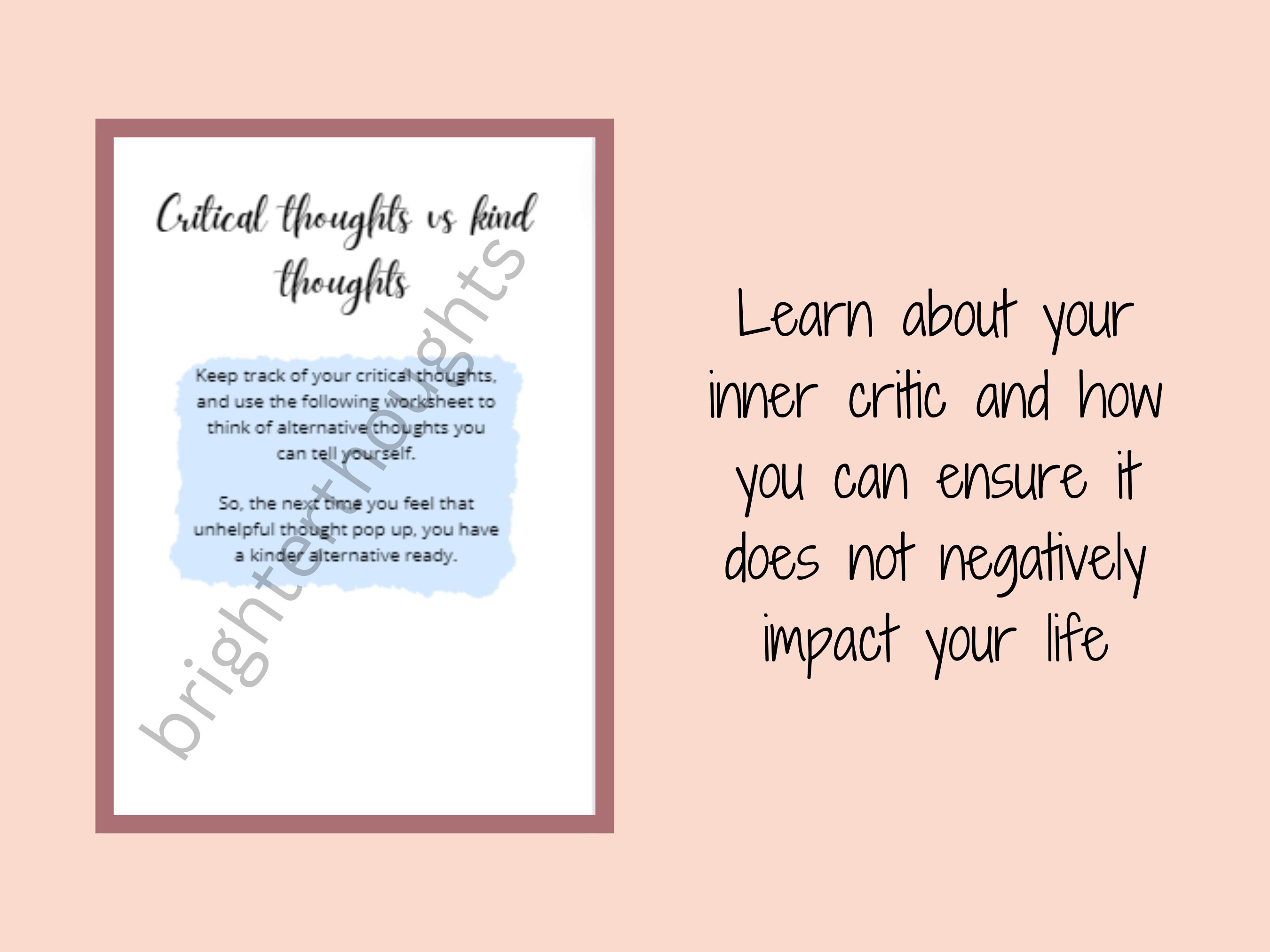 CBT Worksheet Bundle: CBT Coping Cards, Therapy Tools, Autism, Adhd ...