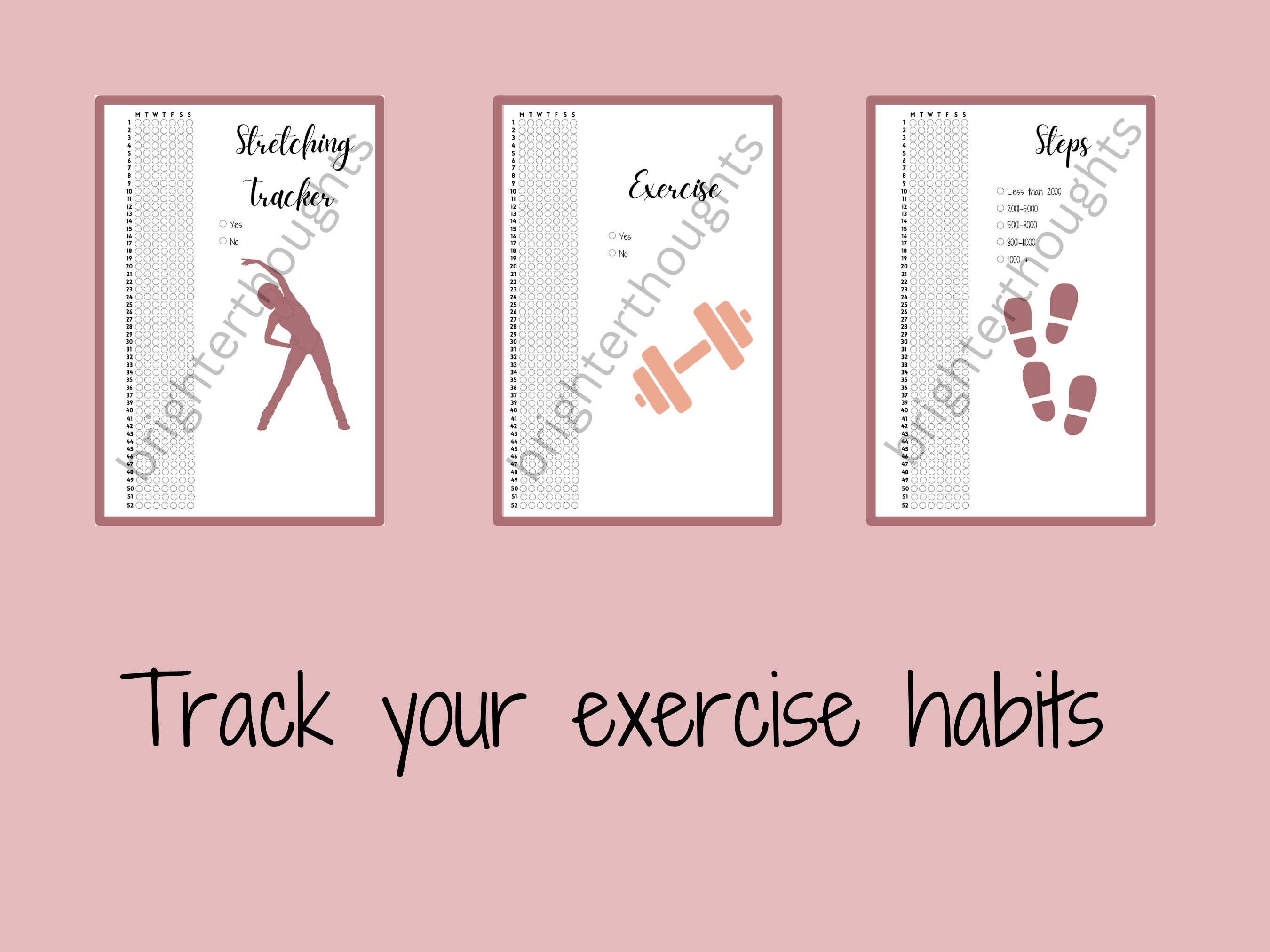 15 Different Habit Trackers: Mood in Pixels Tracker, Feelings Tracker ...