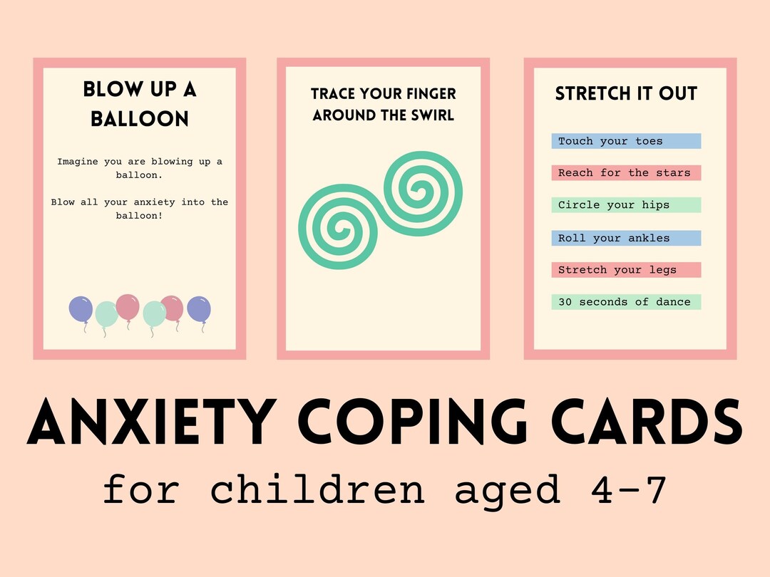 Anxiety Coping Skills Flashcards, Kids Calming Corner, Sen Classroom ...