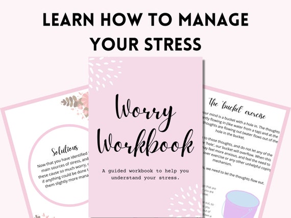 Stress Workbook: Worry Management Self Help to Help With - Etsy