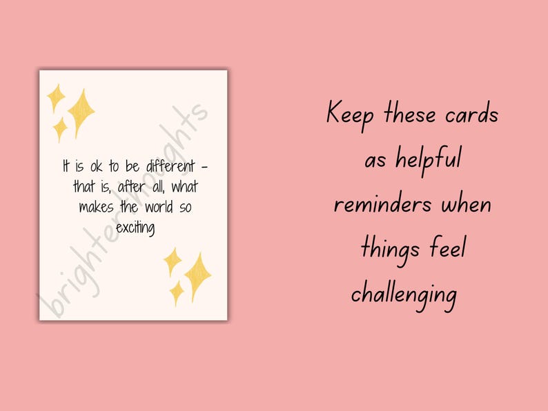 Autism Affirmation Cards: Autism Diagnosis, Neurodivergent, Anxiety ...