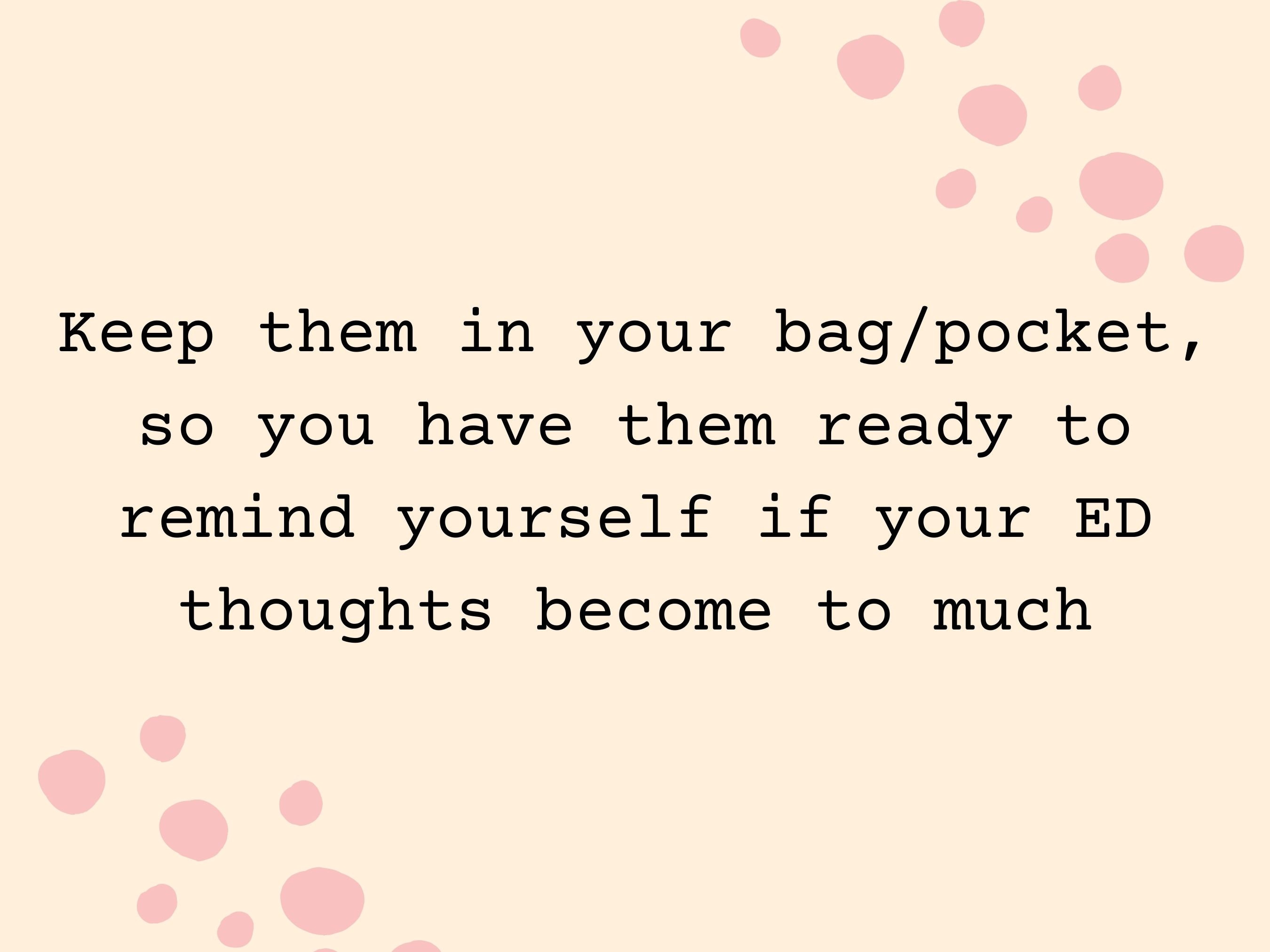 Eating Disorder Recovery Affirmation Cards: Ed Recovery, Body Image ...