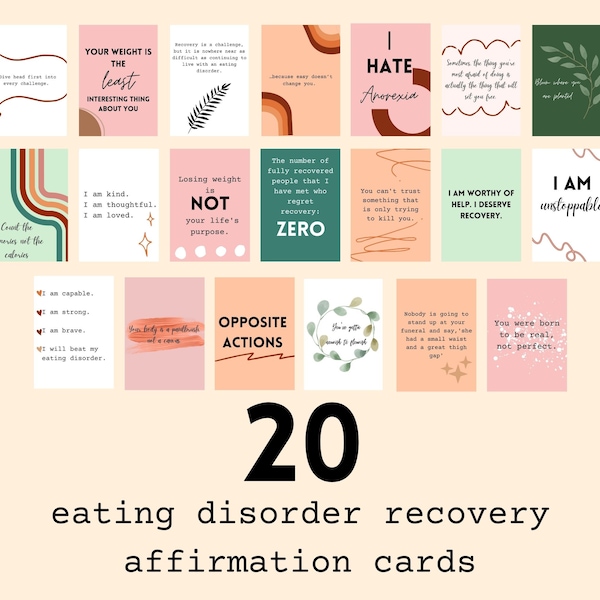 Ed Recovery Affirmation Card - Etsy