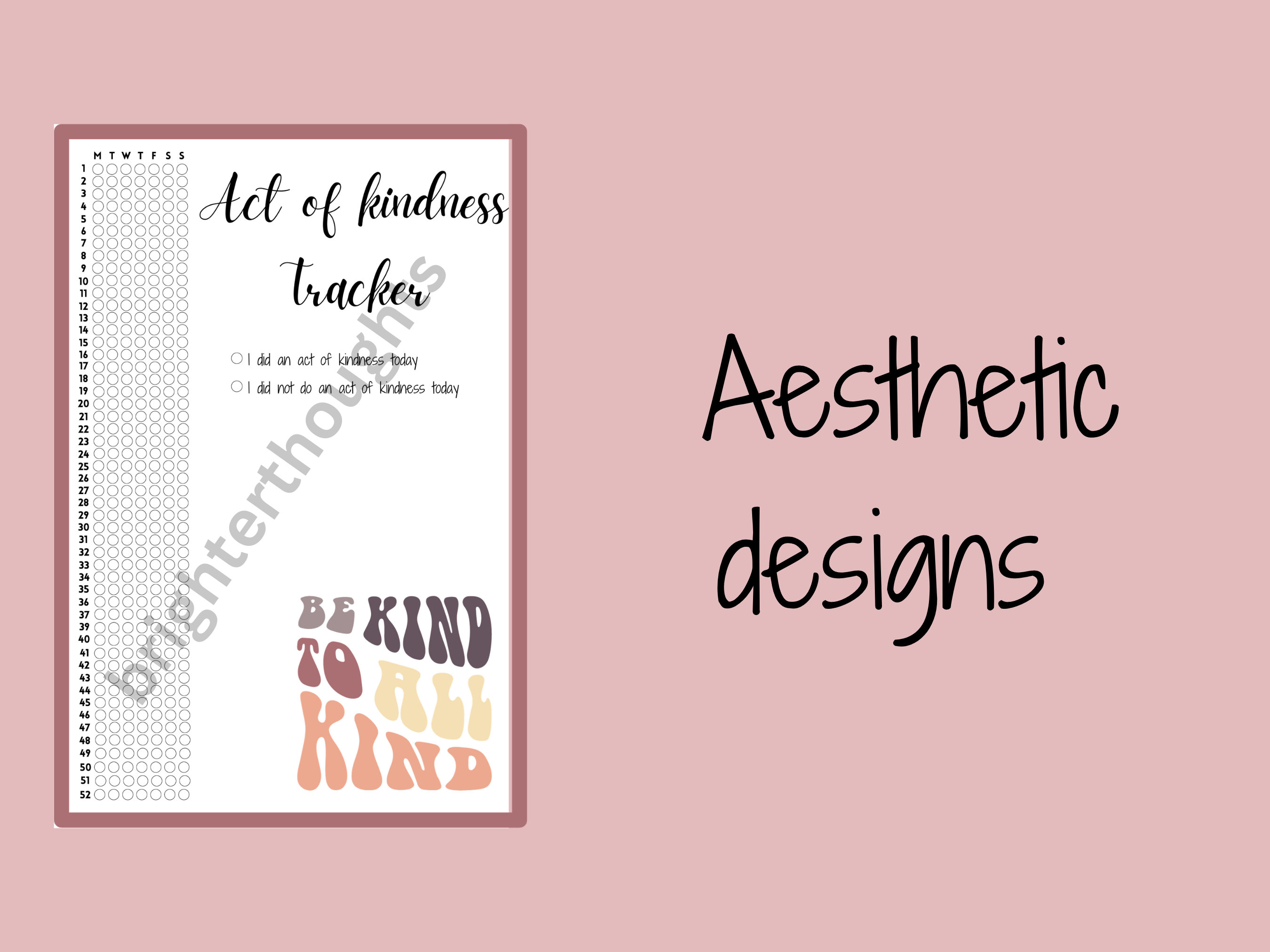 15 Different Habit Trackers: Mood in Pixels Tracker, Feelings Tracker ...