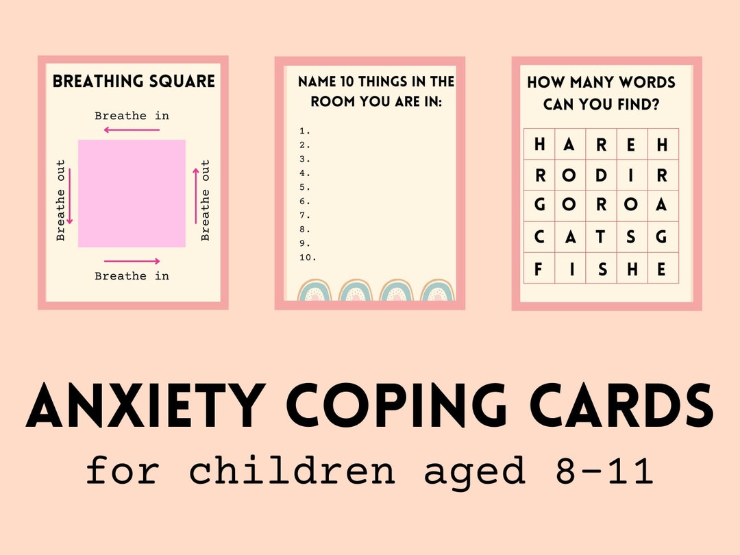 Mental Health Coping Cards for Children: Mindfullness for Kids, Kid's ...