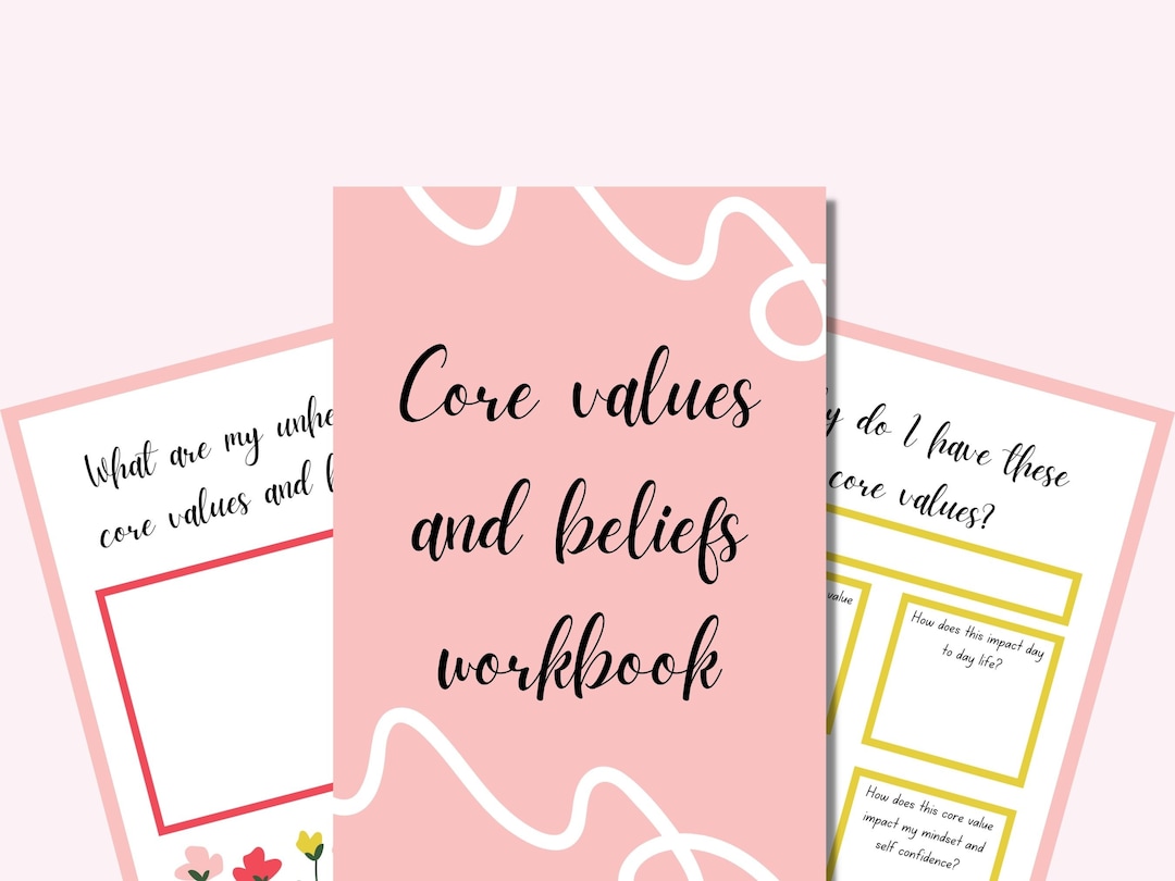 Core Values and Beliefs Workbook: Authenticity and Emotional Wellness ...
