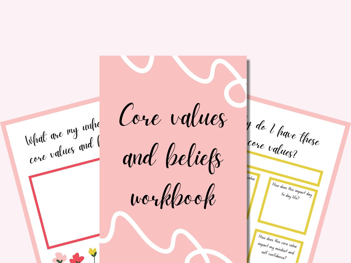 Core Values and Beliefs Workbook: Authenticity and Emotional Wellness ...