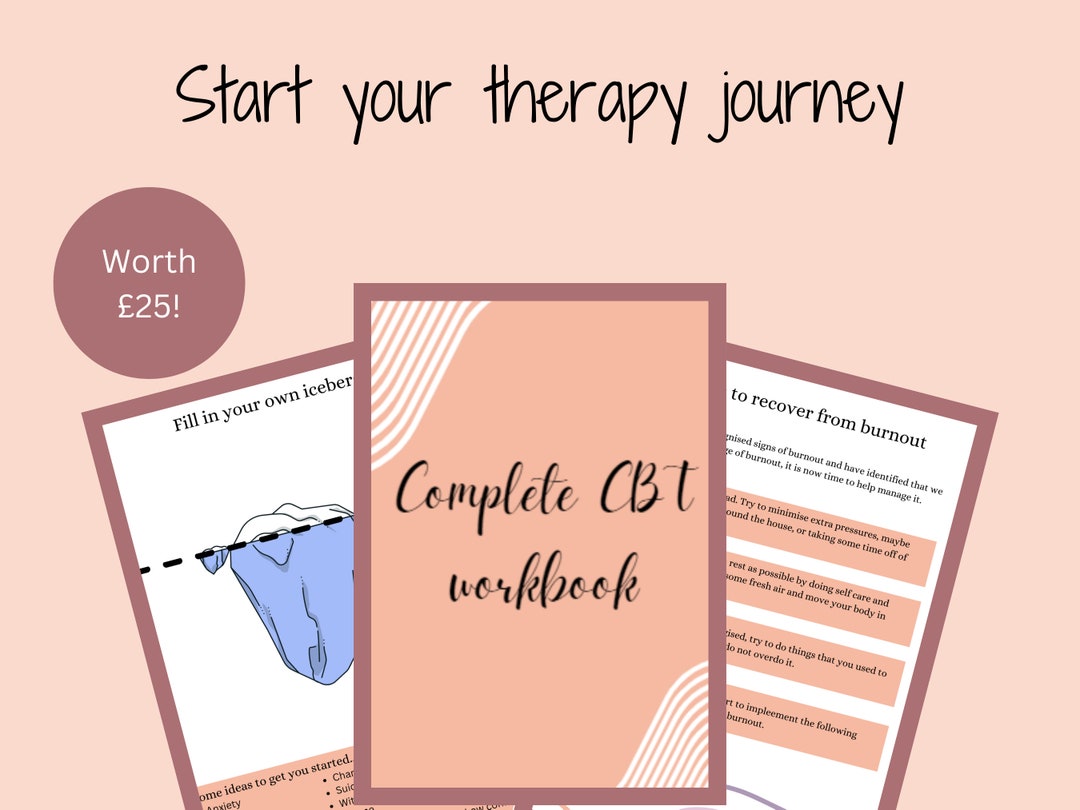 CBT Worksheet Bundle: CBT Coping Cards, Therapy Tools, Autism, Adhd ...