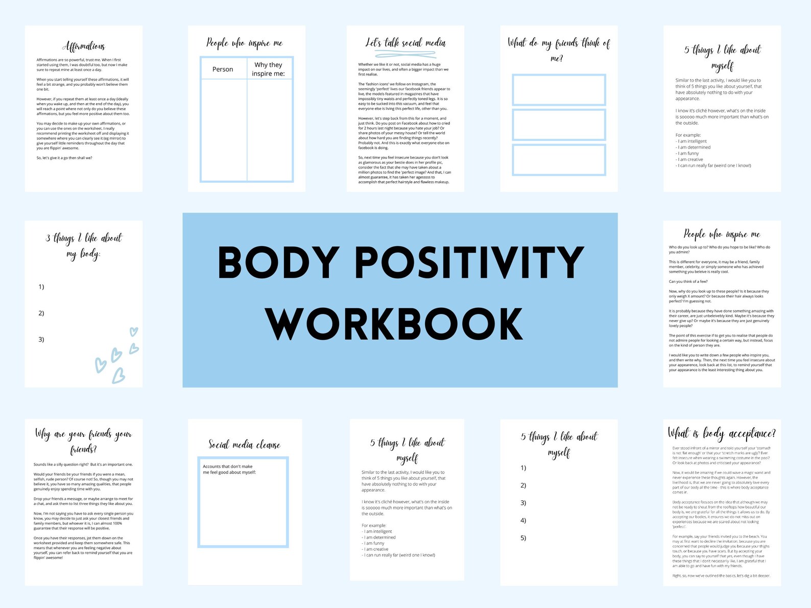Body Image Workbook: Body Neutrality & Acceptance (PDF Download) - Etsy