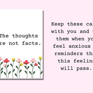 Anxiety Coping Skills Flashcards: Printable Mental Health Quotes - Etsy