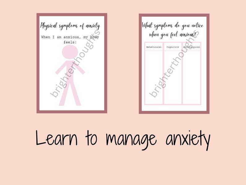 CBT Worksheet Bundle: CBT Coping Cards, Therapy Tools, Autism, Adhd ...