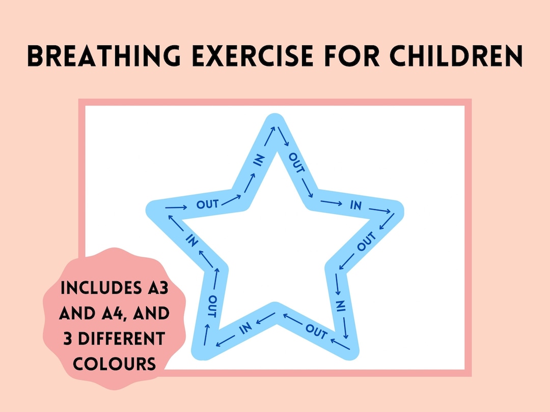 Finger Tracing Calm Down Poster, Mindfulness Breathing Cards, Calm Down ...