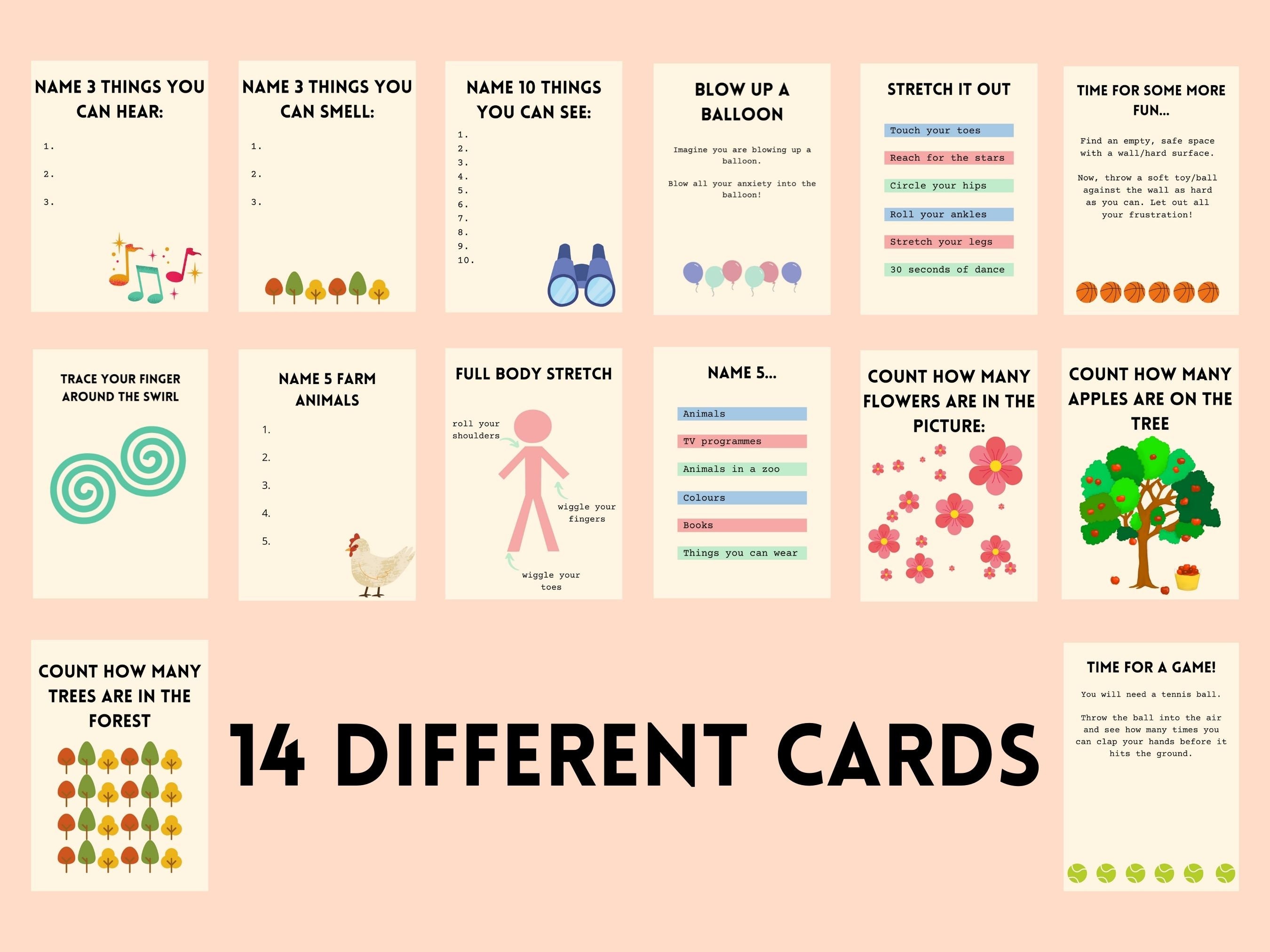 Anxiety Coping Skills Flashcards, Kids Calming Corner, Sen Classroom ...