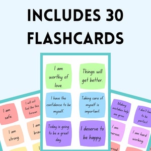 Children's Affirmation Flashcards Printable: Positive Mantras for Kids ...
