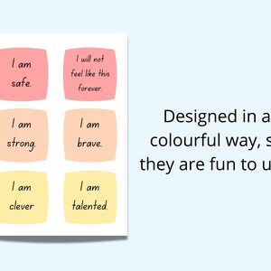 Children's Affirmation Flashcards Printable: Positive Mantras for Kids ...